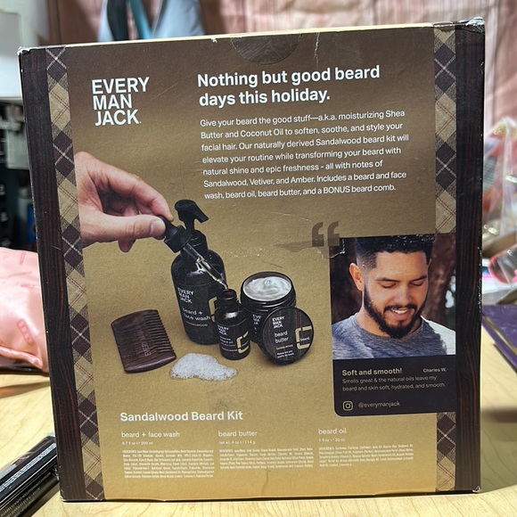 Every Man Jack | Grooming | Nib Every Man Jack Sandalwood Beard And ...